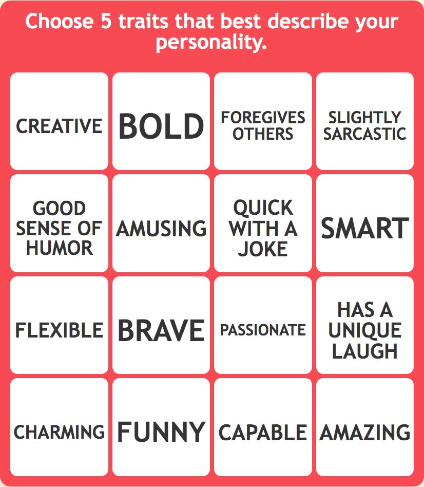 Learn About Yourself - Personality Test