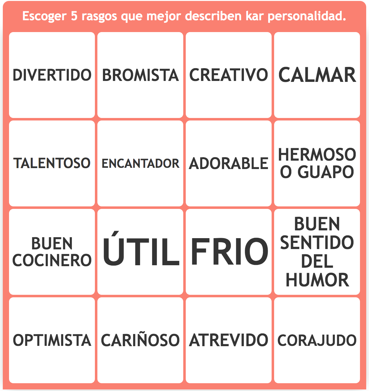 Aprende sobre ti mismo - prueba de rasgos de personalidad